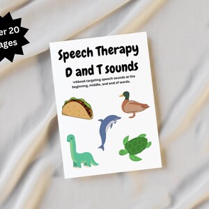 Speech Therapy, D and T Sounds, Speech Therapy Materials, Speech ...