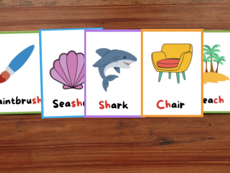 SH & CH Articulation Flashcards, Speech Therapy Materials, Speech ...