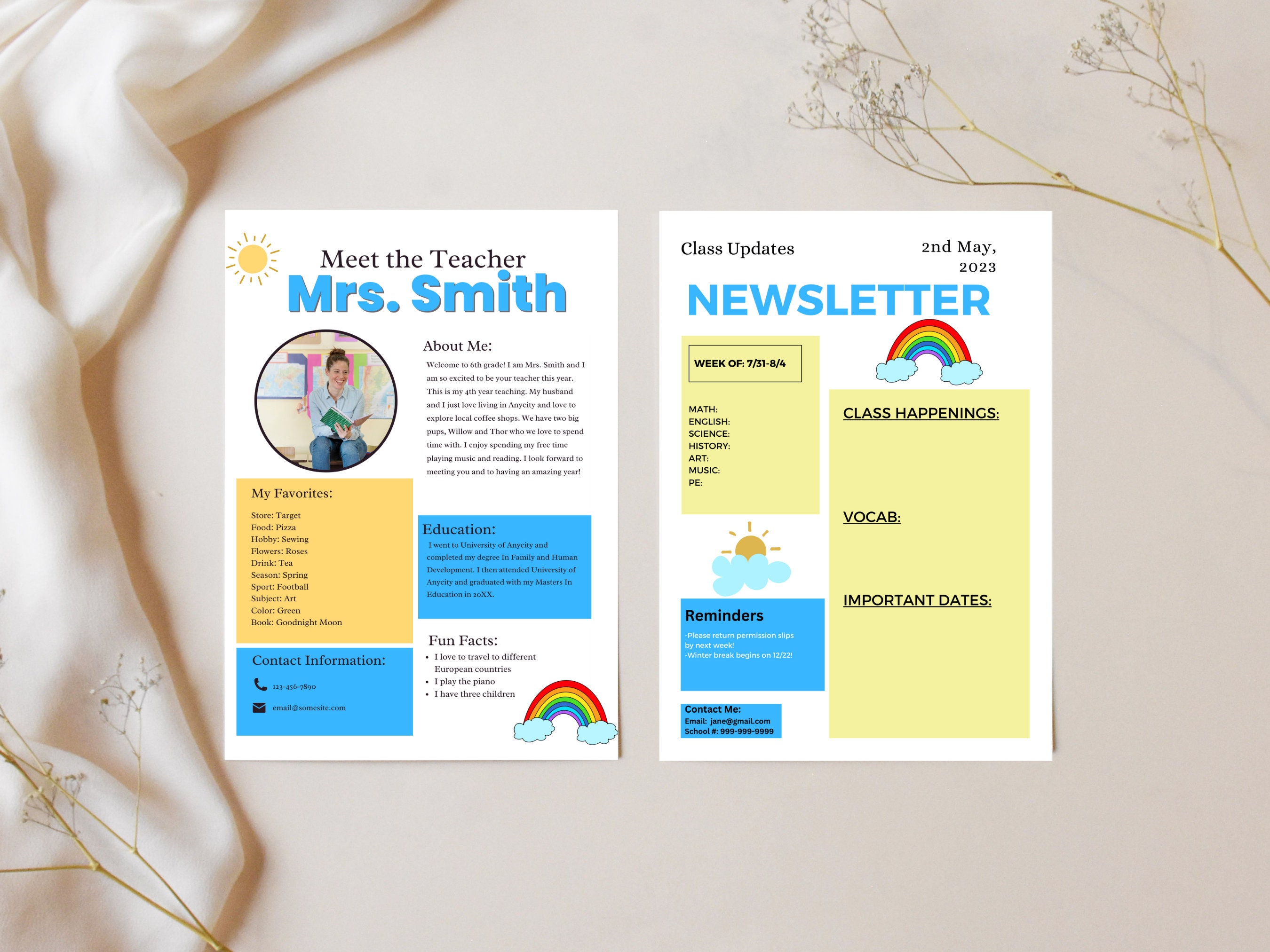 Sunshine Classroom Decor Bundle, Bulletin Board Kit, Classroom Decor - Etsy