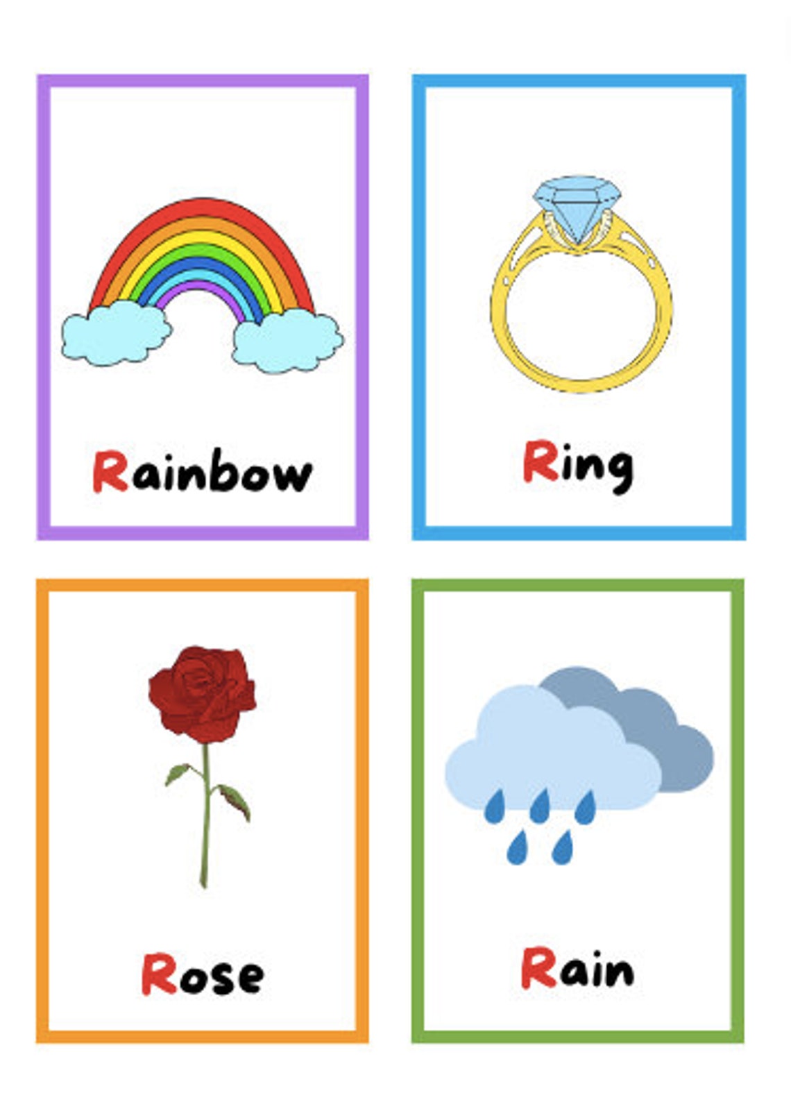 L&R Articulation Flashcards Speech Therapy Materials Speech - Etsy
