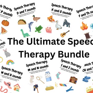 Speech Therapy Bundle, Speech Therapy Materials, Speech Therapy ...