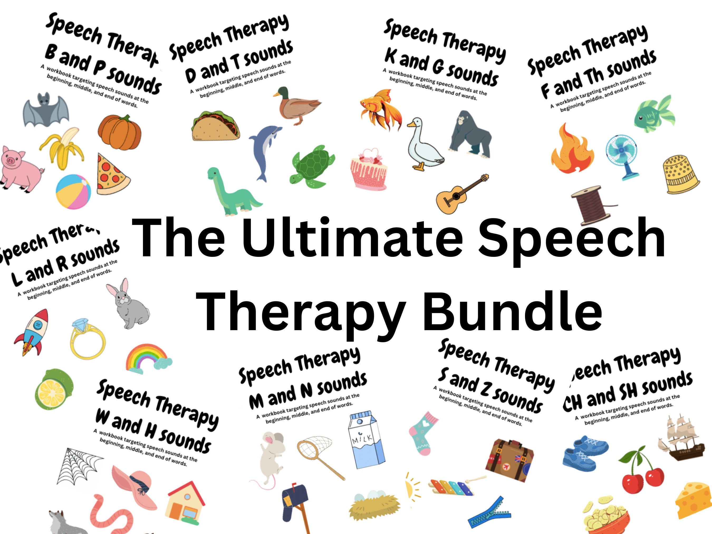 Speech Therapy Bundle, Speech Therapy Materials, Speech Therapy ...
