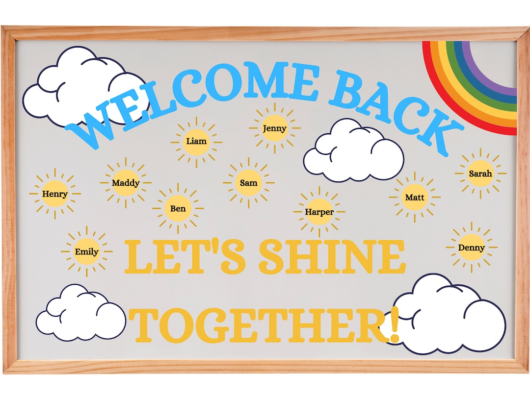 Sunshine Bulletin Board Kit, Back to School Bulletin Board, Welcome ...