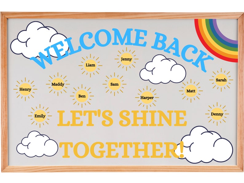 Sunshine Bulletin Board Kit, Back to School Bulletin Board, Welcome ...