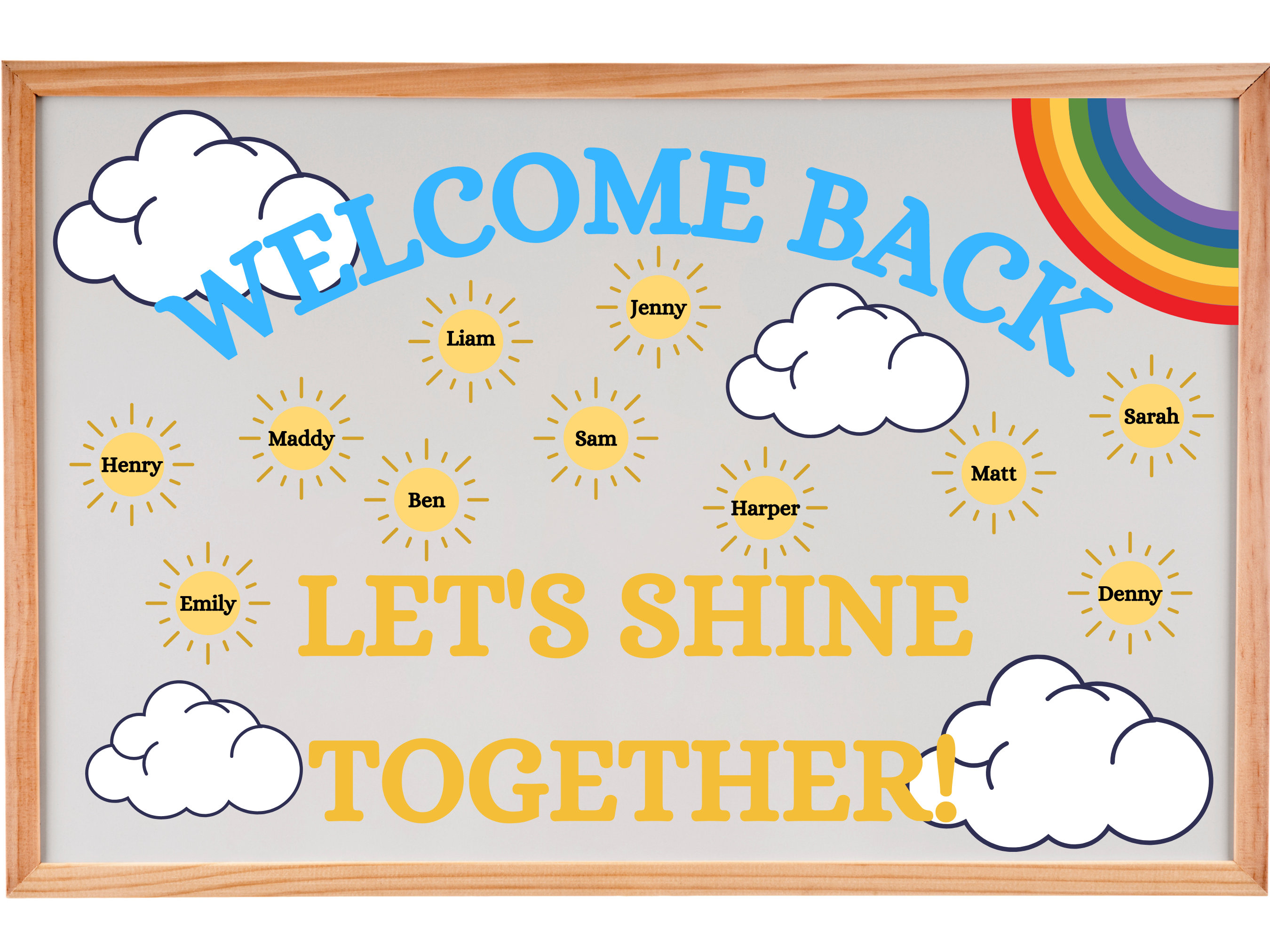 Sunshine Bulletin Board Kit, Back to School Bulletin Board, Welcome ...
