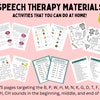 Speech Therapy, D and T Sounds, Speech Therapy Materials, Speech ...