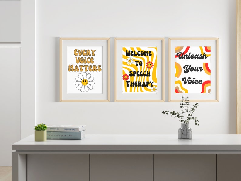 Speech Classroom Posters Speech Therapy Wall Art Groovy - Etsy