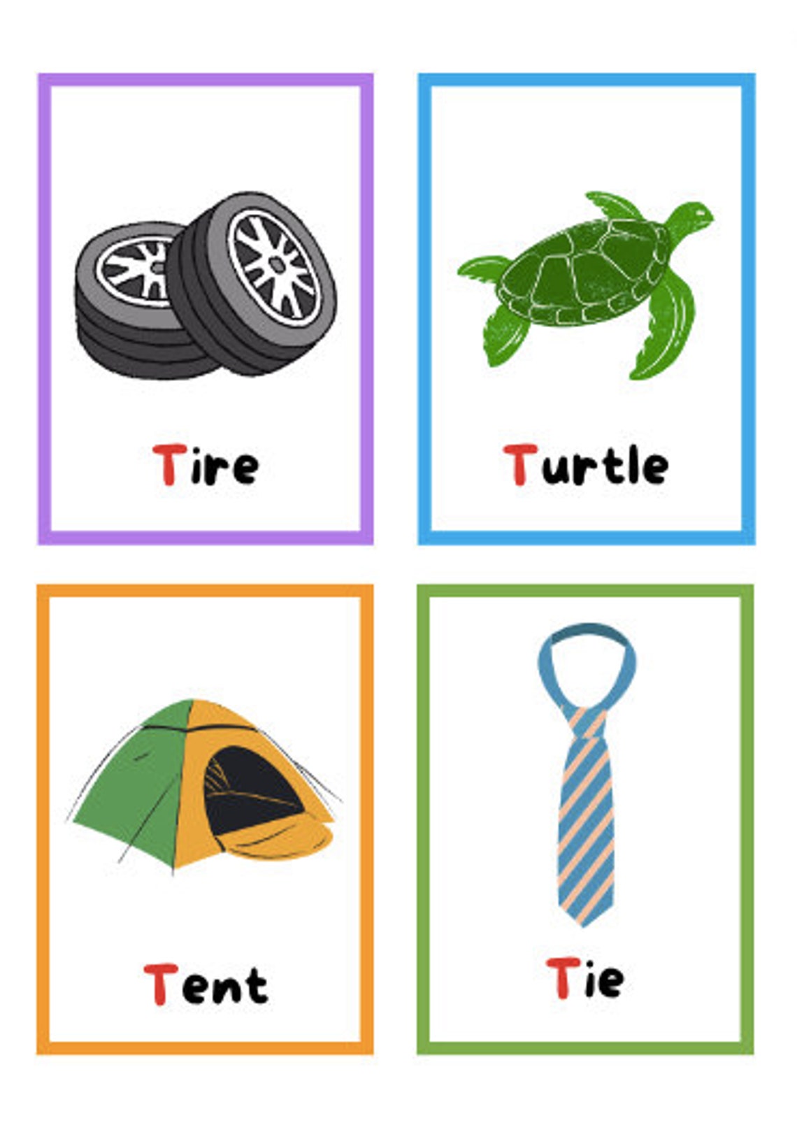 D&T Articulation Flashcards Speech Therapy Materials Speech - Etsy