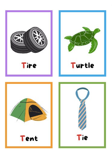 D&T Articulation Flashcards Speech Therapy Materials Speech - Etsy