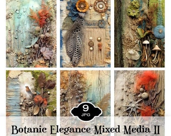 Mixed Media Summer Time I Collage Papers Digital Paper Junk Journal ...