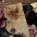 Dark Gothic Black Pink Roses Junk Journal Papers Printable - Etsy