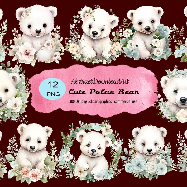 Polar Bear Art - Etsy