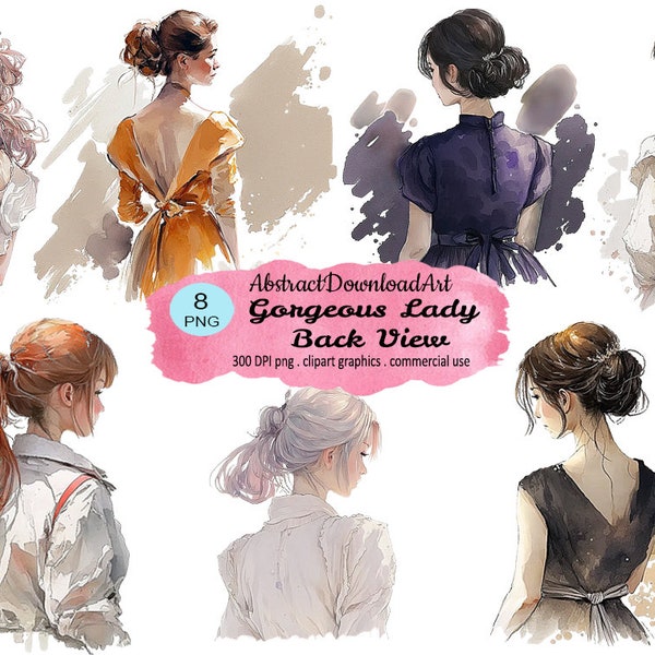 Beautiful Lady Clipart - Etsy