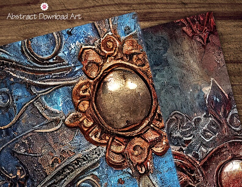 Rustic Magical Book Covers Junk Journal Papers Printable - Etsy