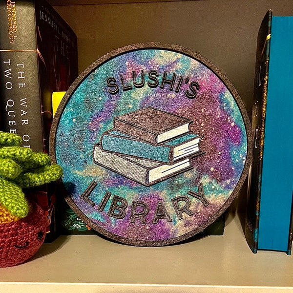 Custom Library Sign - Etsy