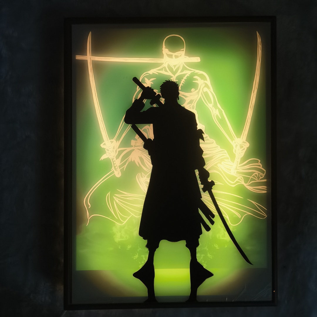 One Piece Light up Painting Anime Wall Hanging Touch Switch - Etsy UK