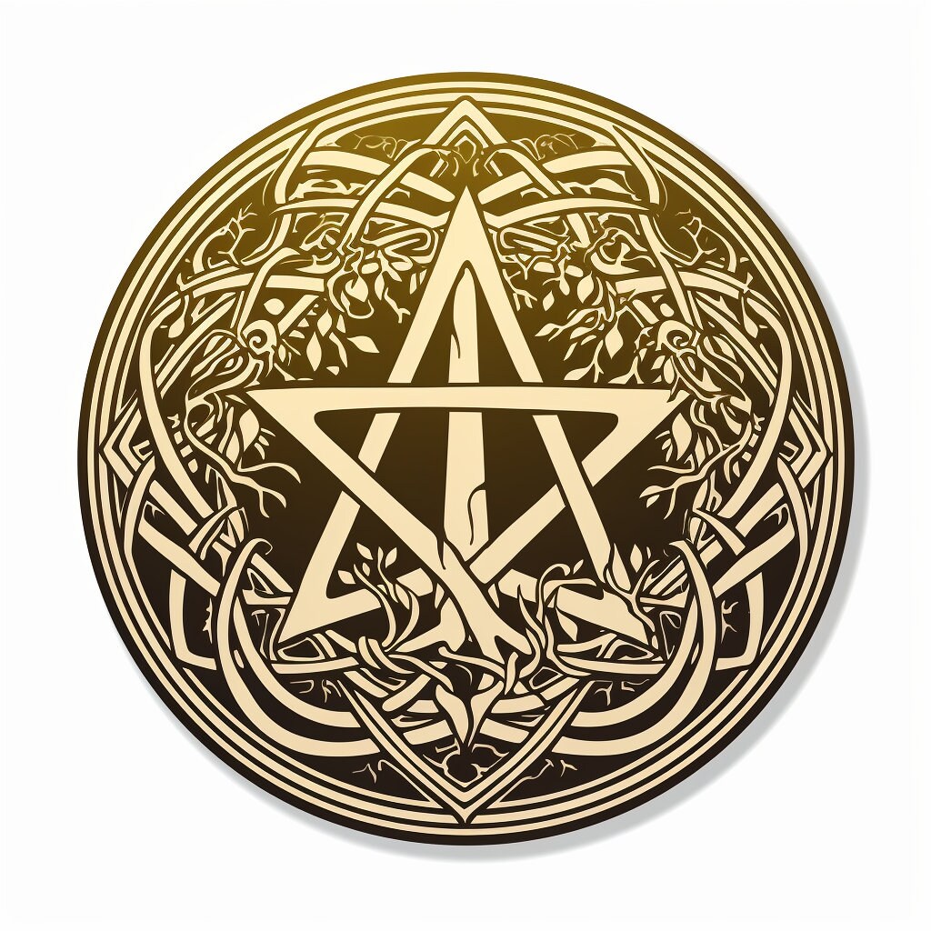 Vintage Gothic Symbol Sticker: Black and White, Waterproof, Removable ...