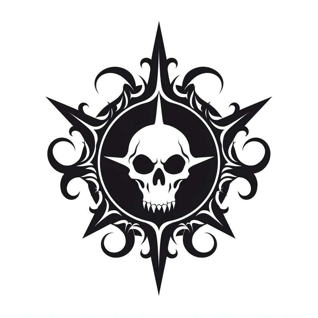 Gothic Skull Sticker: Death's Head, Waterproof, Removable, 3 Inch Vinyl ...