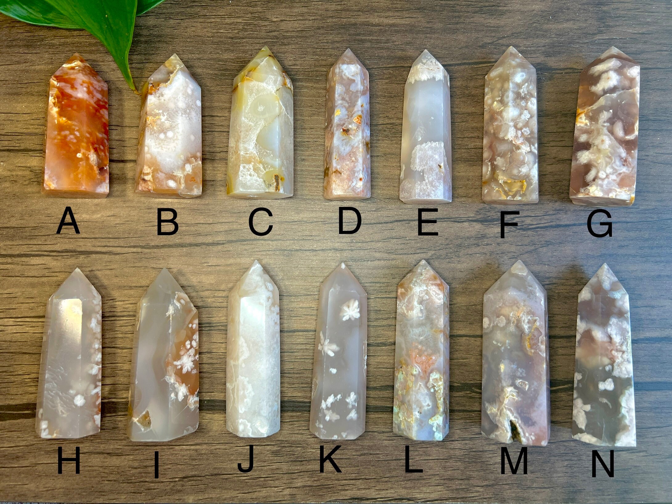 Flower Agate Towers CHOOSE YOUR OWN | Flower Agate Druzy Towers ...