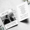 Black and White Funeral Program Template, Funeral Memorial Program ...