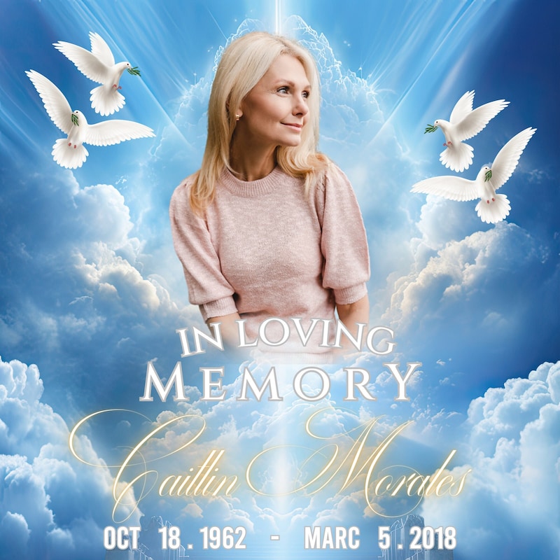 Blue Funeral Background - Etsy