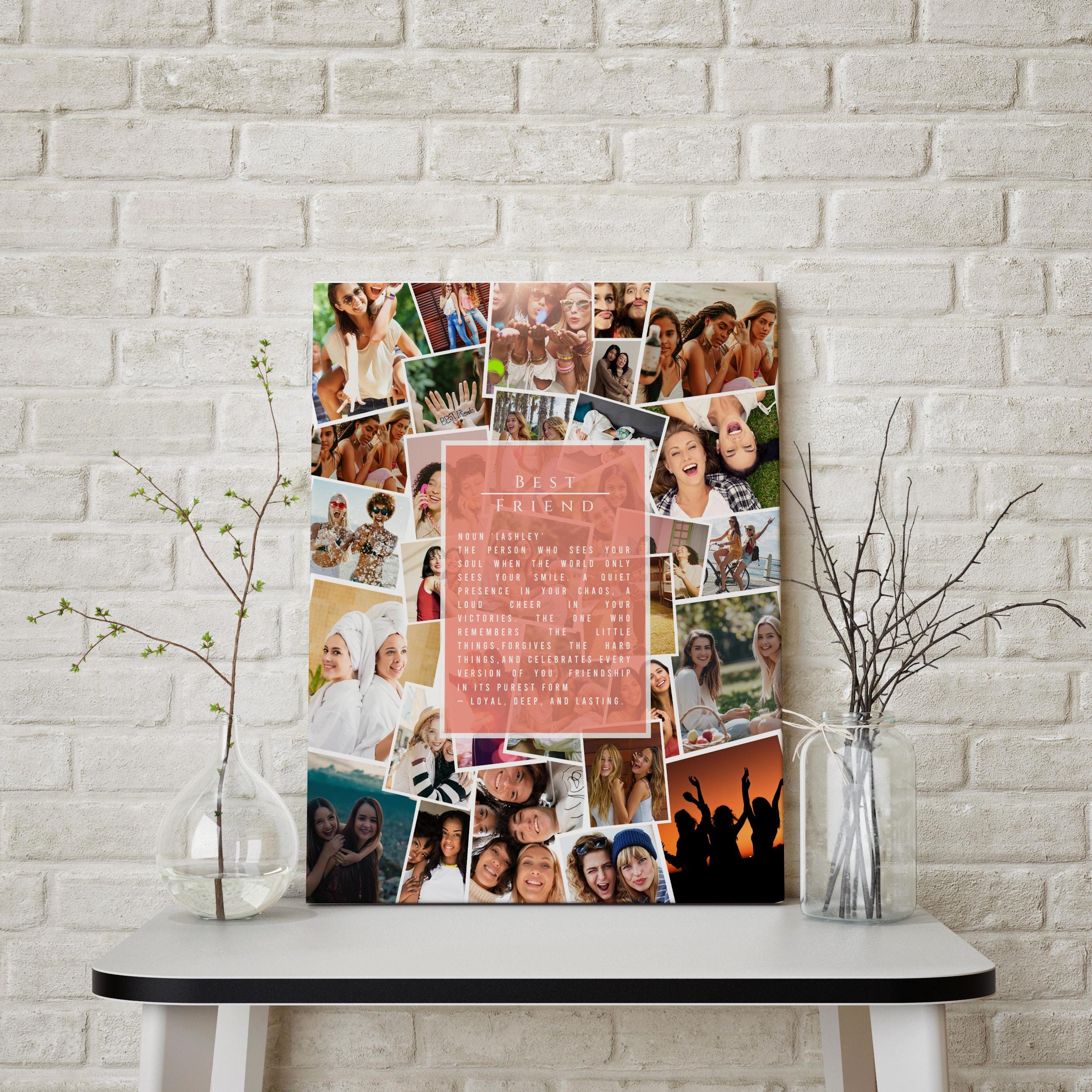 Best Friend Photo Collage Template | Personalized Friendship Definition ...