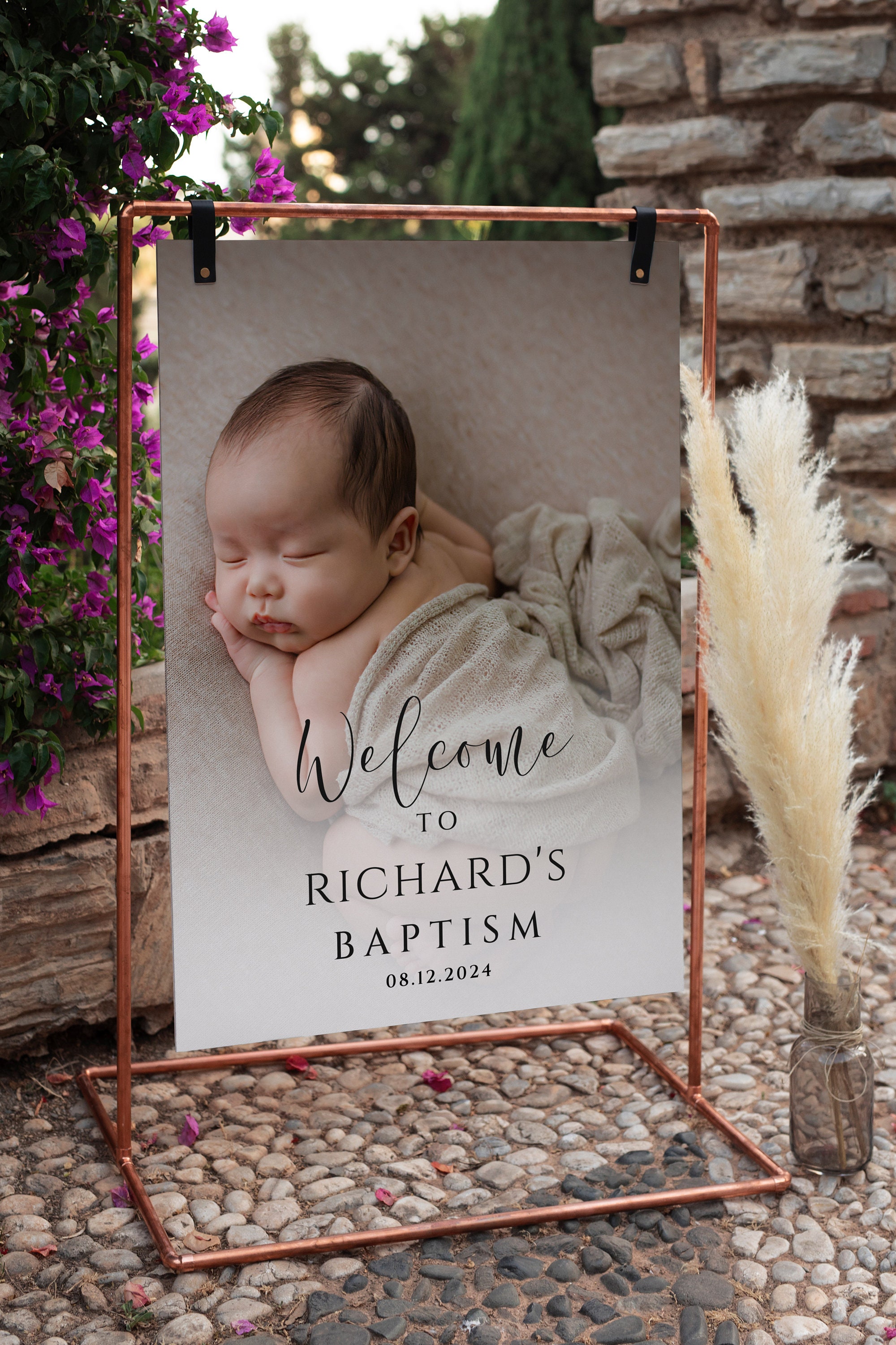 Baptism Photo Welcome Sign Template , 6 Baptism Poster Sizes, Editable ...