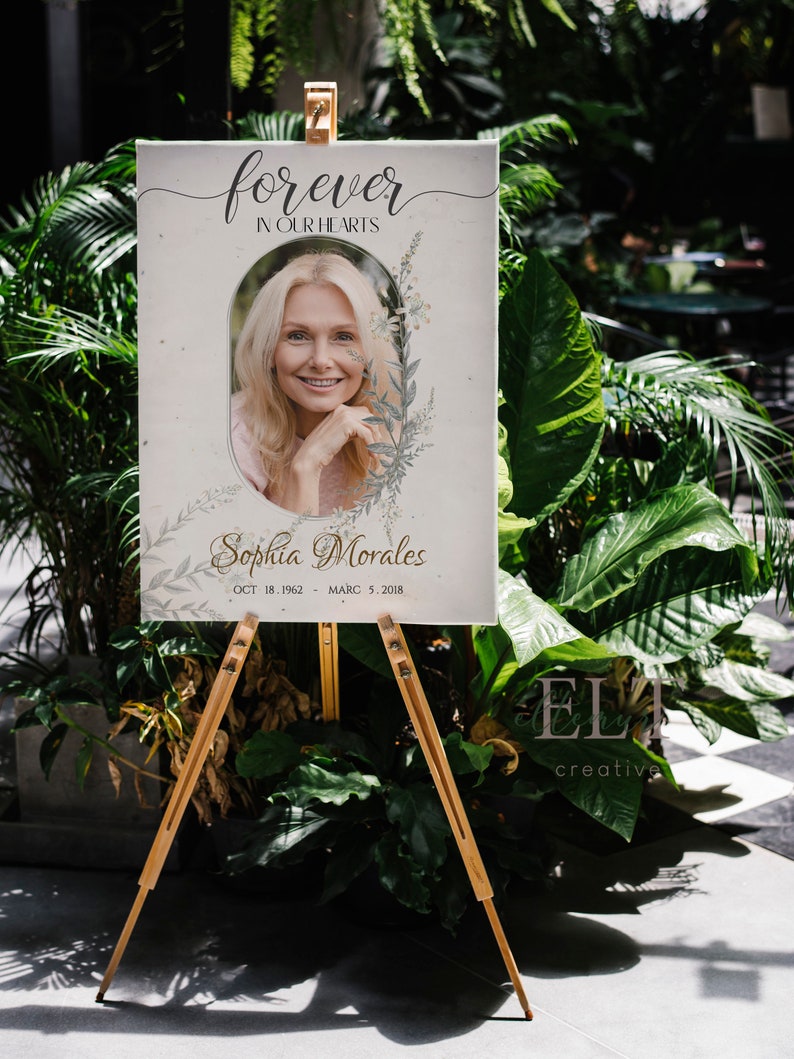 Boho Celebrating the Life Sign Life Celebration Sign Silver Frame ...