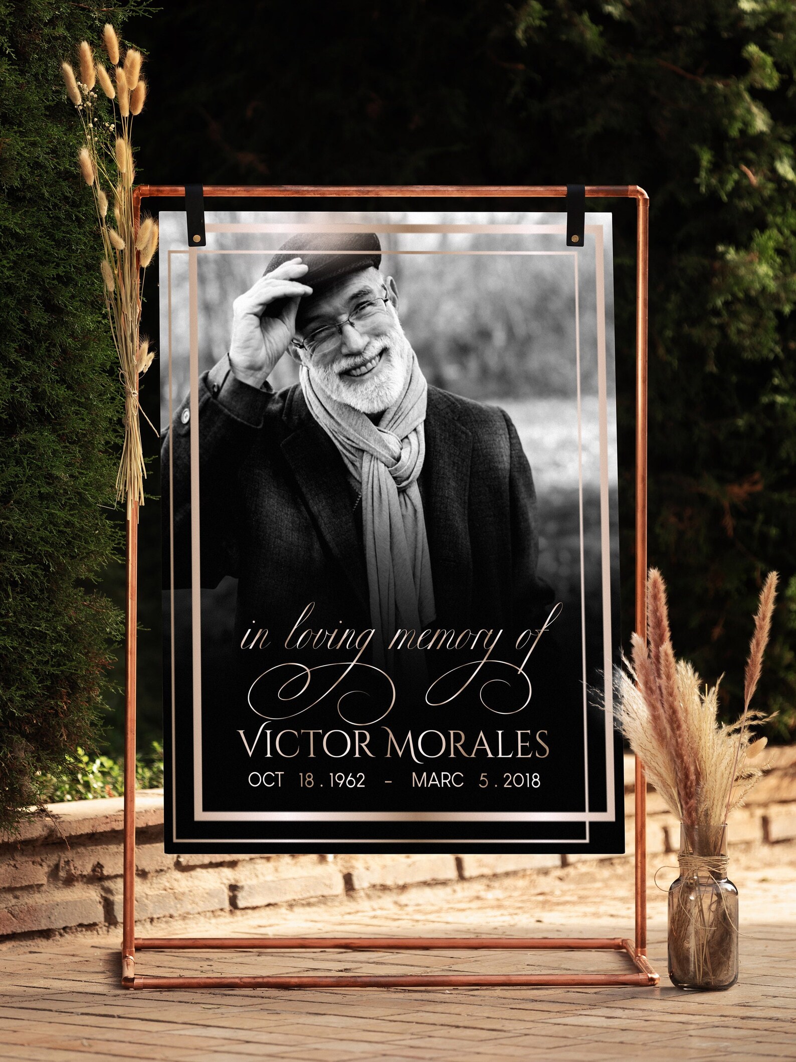 Funeral Welcome Sign Template , Memorial Welcome Sign, Funeral Photo ...