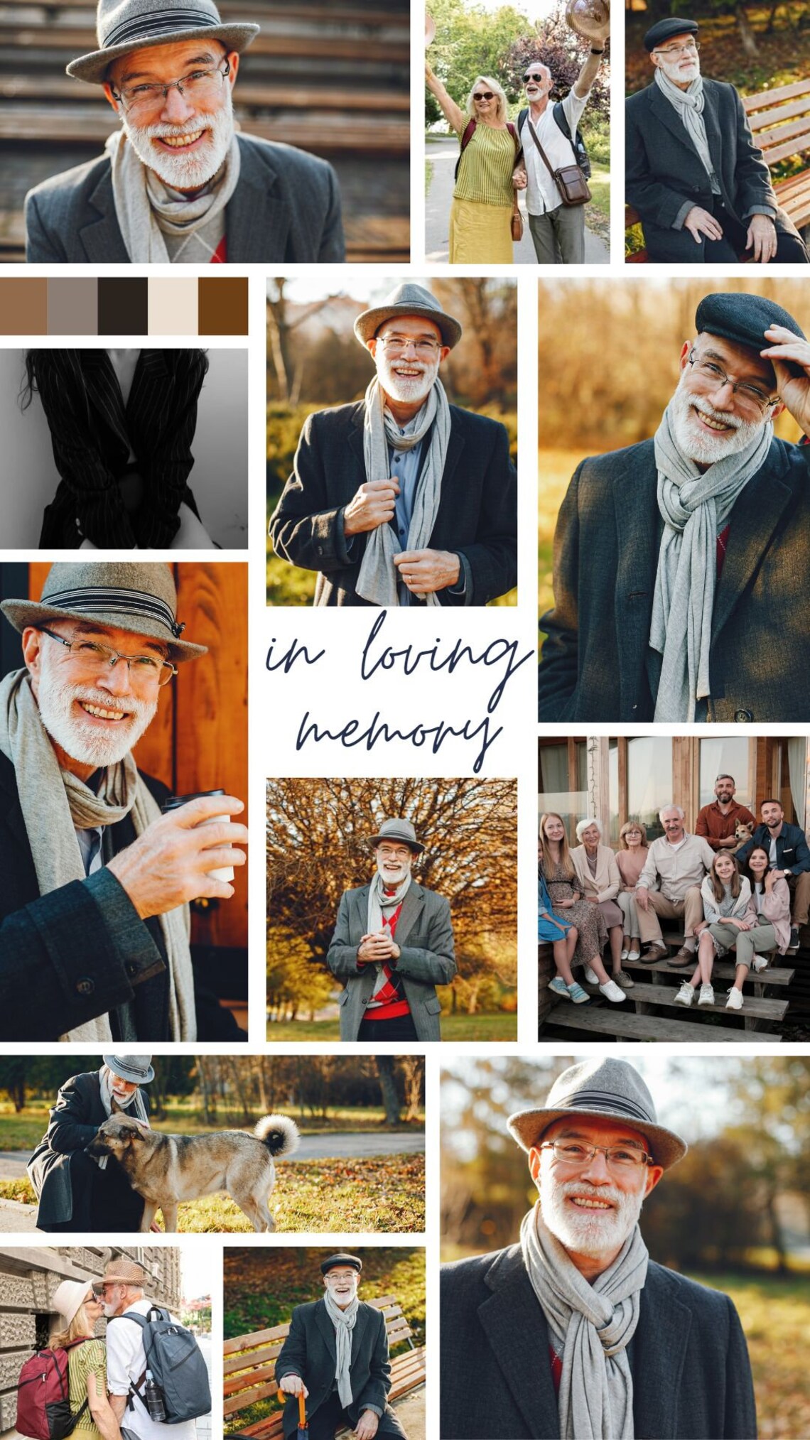 Funeral Collage Video Evite Canva Edit Funeral Video - Etsy