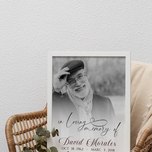 Funeral Welcome Sign, Funeral Poster, Black and White Funeral Poster ...