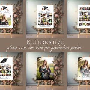 Modern Graduation Welcome Poster Template - Single Photo, 8 Sizes ...