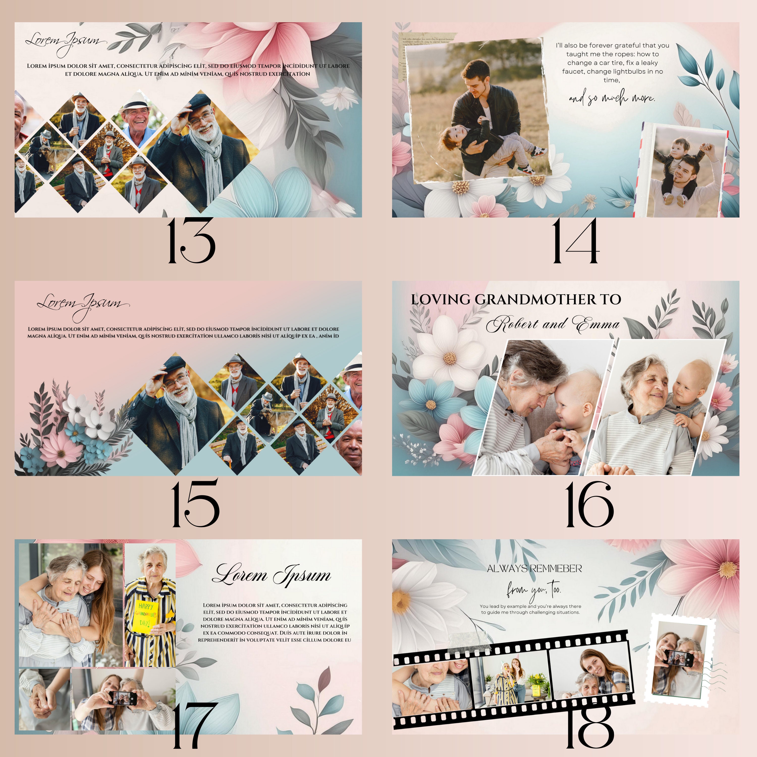 Memorial Slideshow Template: Celebration of Life Presentation (canva ...