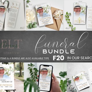 Funeral Collage Poster With Large Photo, Funeral Collage Template ...