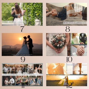 Elegant Wedding Slideshow Template: Personalized Photo Video (digital ...