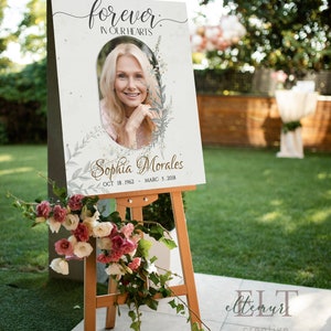 Boho Celebrating the Life Sign Life Celebration Sign Silver Frame ...
