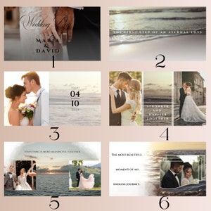 Elegant Wedding Slideshow Template: Personalized Photo Video (digital ...