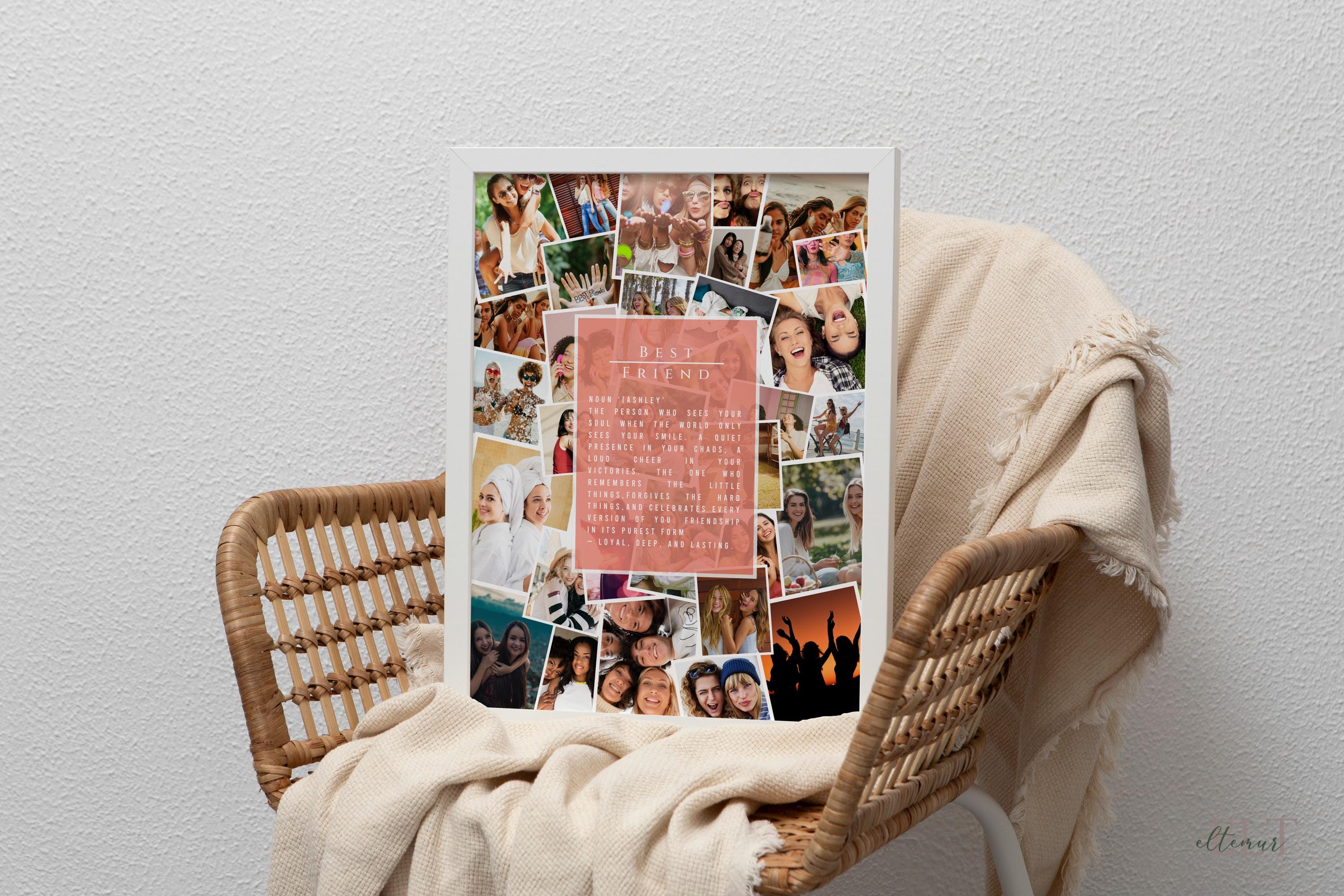 Best Friend Photo Collage Template | Personalized Friendship Definition ...