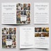 Funeral Collage Program Template Simple Photo Obituary Program Memorial ...