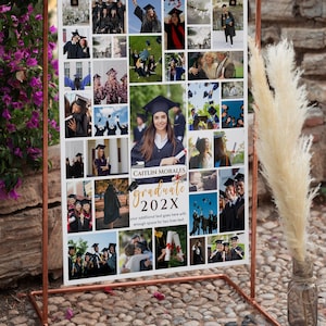 Editable Graduation Photo Collage Poster, 8 Sizes (16x20''-18x24 ...
