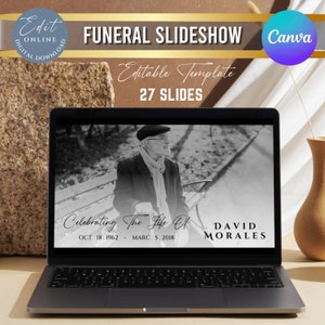 Funeral Slideshow Template, Memorial Video, Celebration of Life ...