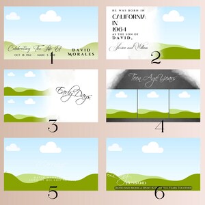 Funeral Slideshow Template, Memorial Video, Celebration of Life ...