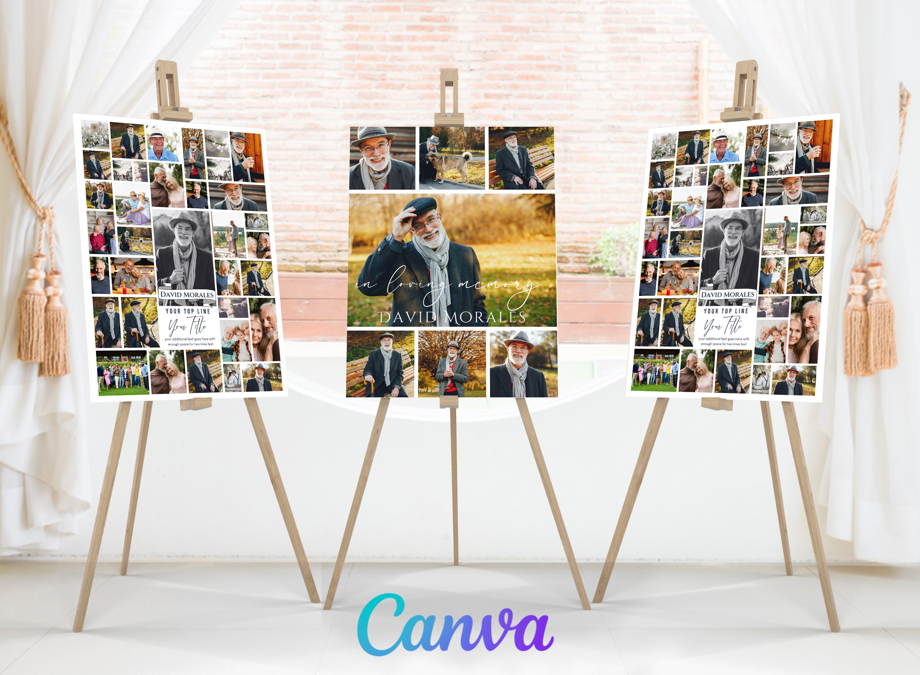 3 Funeral Set Poster Sizes 16x20'' X 18x24'' X 24x36'' Funeral Set ...