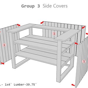 DIY Patio Bar Plans – Outdoor Wooden Bar PDF – Step-by-step Build Guide for Backyard ...