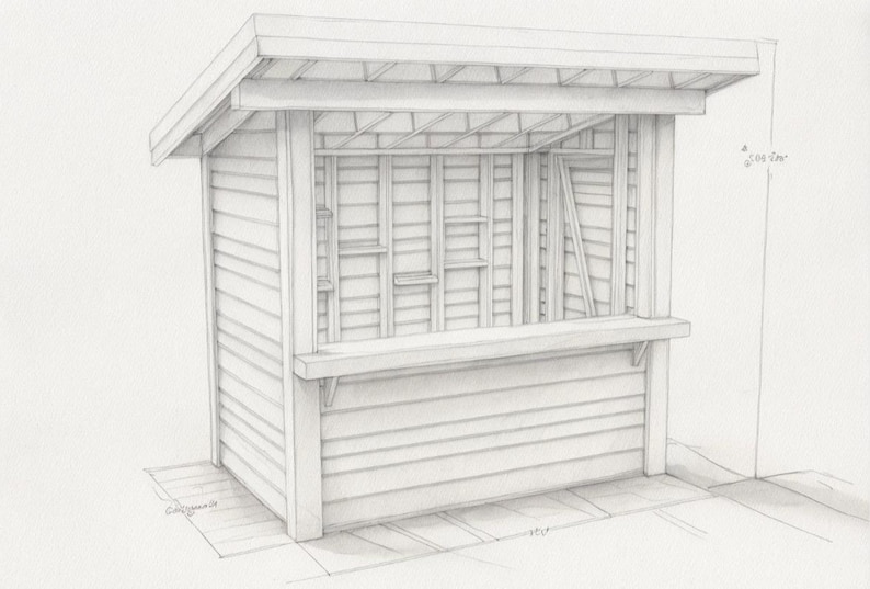 DIY Outdoor Bar Plans – Cedar Tiki Bar Design (PDF) - Etsy