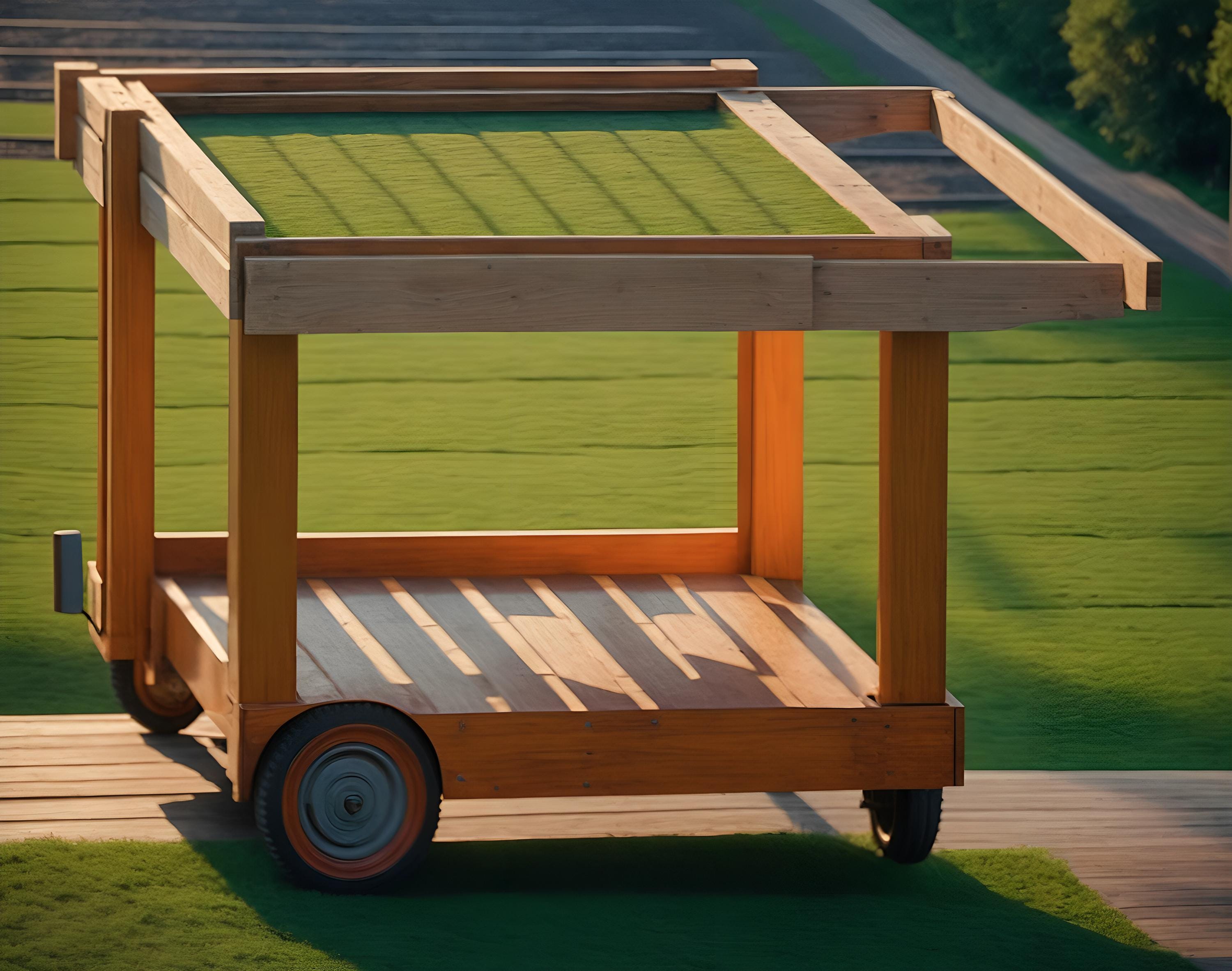 DIY Barbecue Trolley Plans - Mobile Outdoor Grill Cart With Storage ...