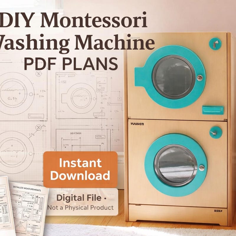Toy Washing Machine - Etsy
