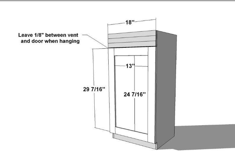 DIY Play Kitchen Fridge Plans PDF | Kids Pretend Refrigerator Furniture ...