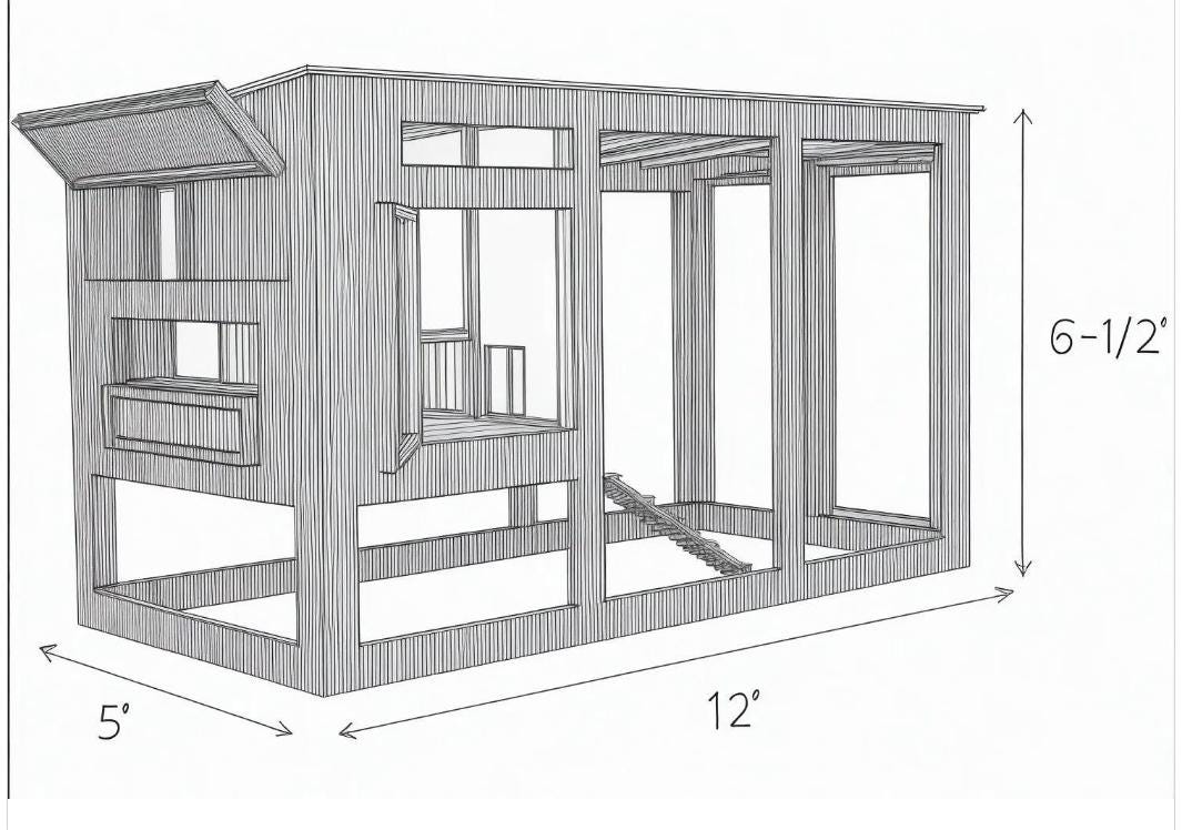 Modern Chicken Coop Plans - DIY Backyard Poultry House Design - Easy-to ...
