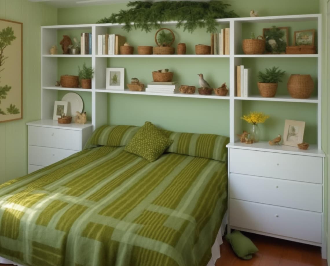 DIY Storage Headboard Plans - Customizable Bed Frame With Shelves and ...